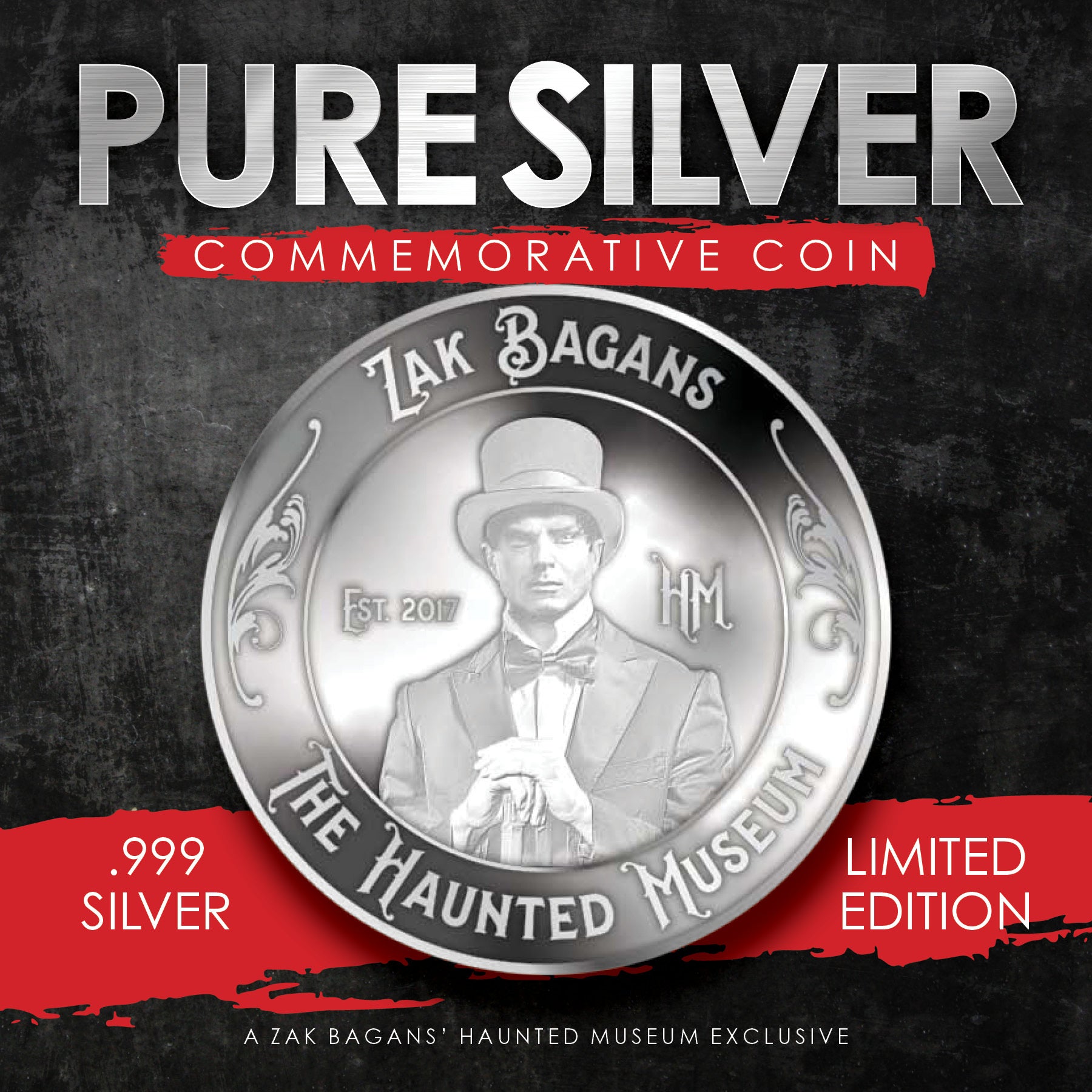 Pure Silver Limited Edition Collector Coin – The Haunted Museum